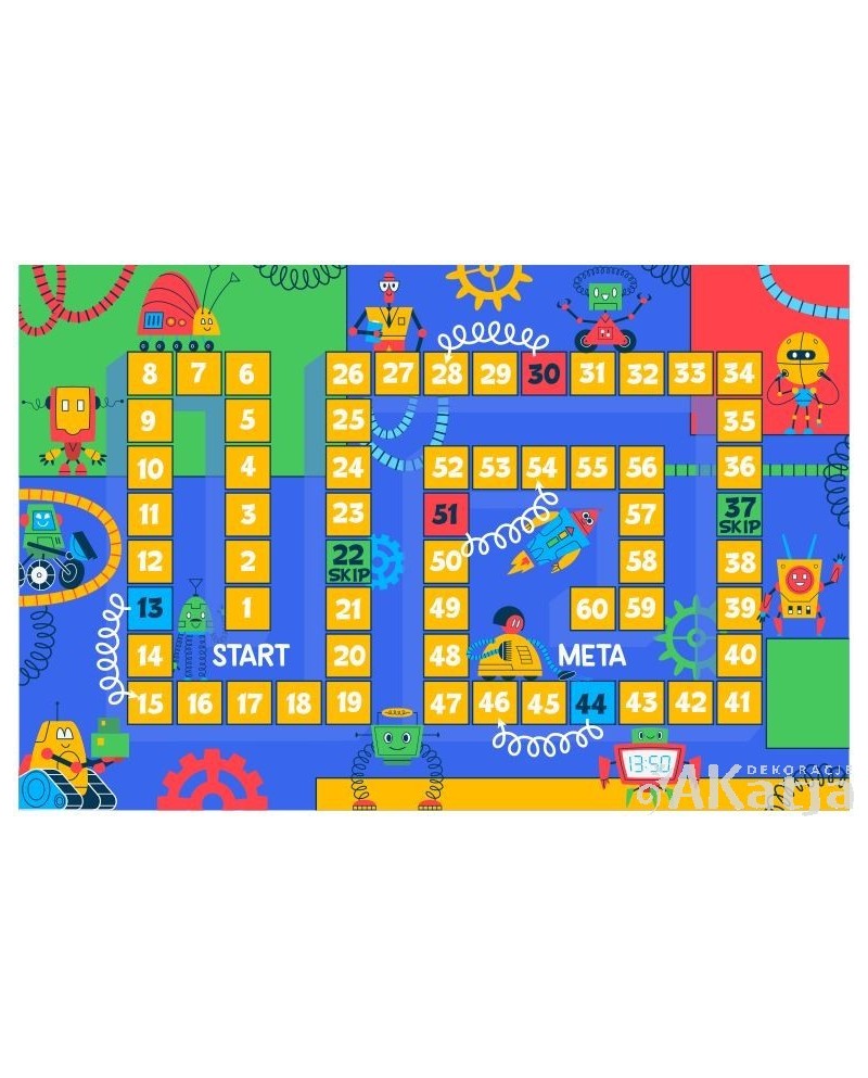 Naklejka na stolik - gra z robotami